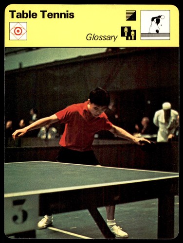 1977 Sportscaster #74-16 Glossary - Table Tennis NM | eBay