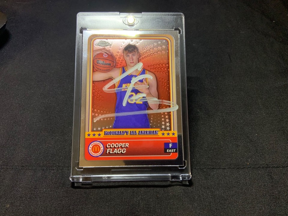 Cooper Flagg Autographed Card - SIGNED 2024 TOPPS CHROME MCDONALD’S RC ...