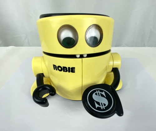 Vtg Robie Robot Robotic Banker Coin Bank Radio Shack Parts Only Does ...