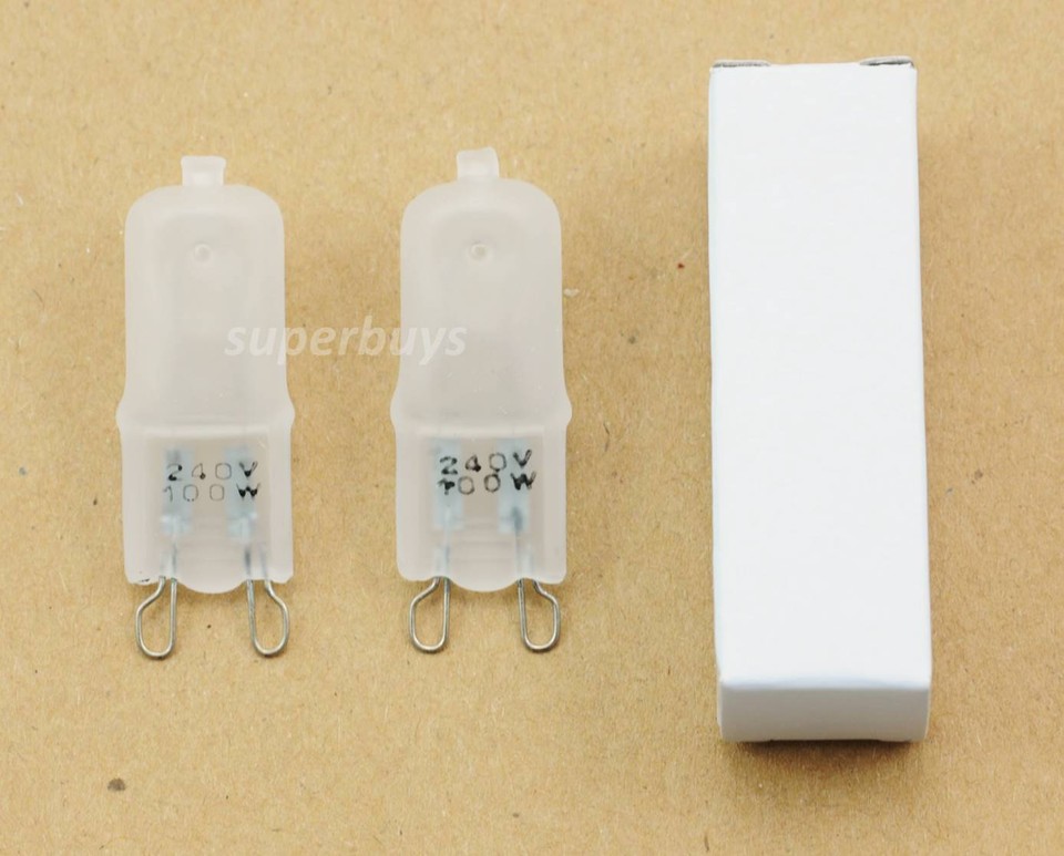2pcs 100W 240V G9 Frosted Warm Tungsten Halogen Downlight Bulb Light ...