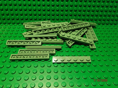 ** 25 CT LOT ** Lego NEW sand green 1 x 6 plate pieces Lot of 25 | eBay