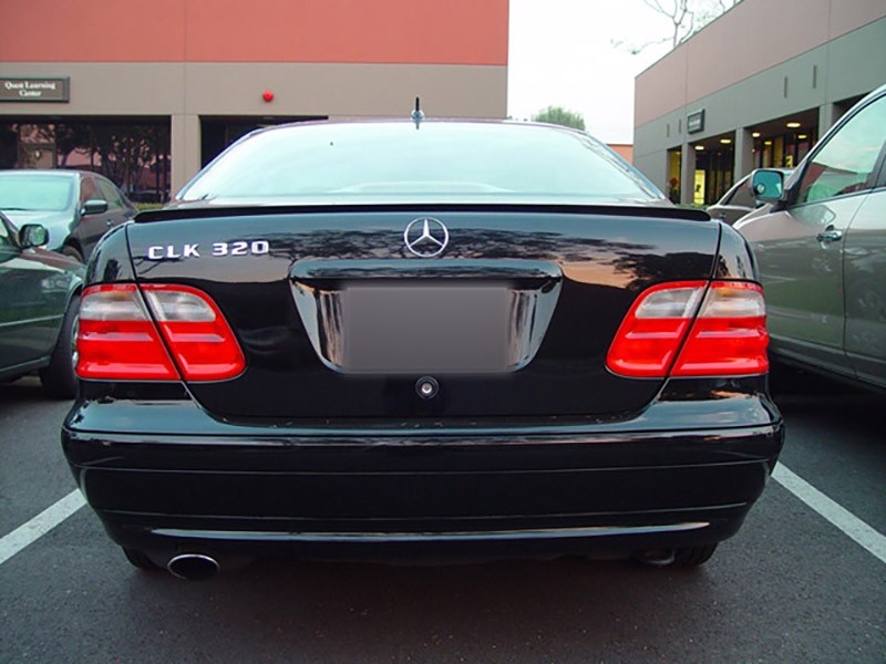 Fyralip Trunk Lip Spoiler For Mercedes Benz W208 CLK 98-02 Painted ...