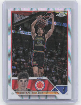 2023 Topps Chrome McDonald's All American #22 Reed Sheppard RayWave | eBay