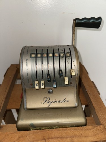 Vintage Paymaster Series S-600 Check Writer Stamper Machine | eBay