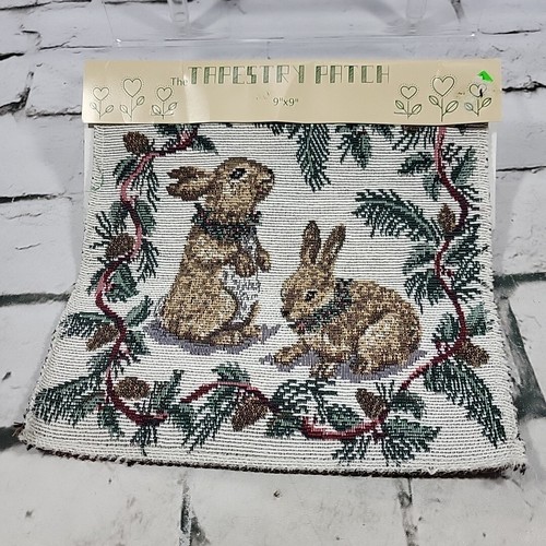 Bunny Rabbits Tapestry Patch Square 9"x9" Sewing Crafts NEW 81797855073 ...