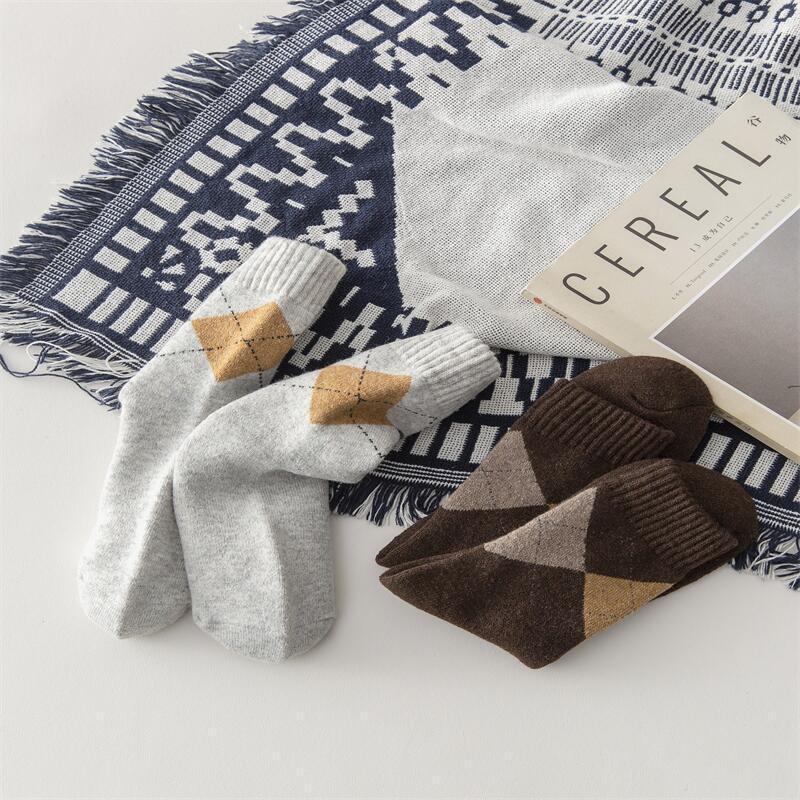 Lot 8 Pairs Men Winter Warm Thermal Wool Heated Socks Heavy Duty Work ...
