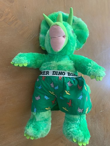 Build-A-Bear BAB Green Triceratops Dinosaur 18" Plush Stuffed Animal ...