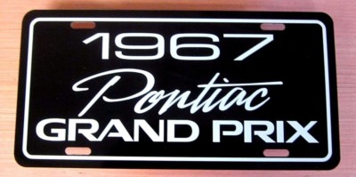 1967 Pontiac Grand Prix metal license plate cartag 67 GP | eBay