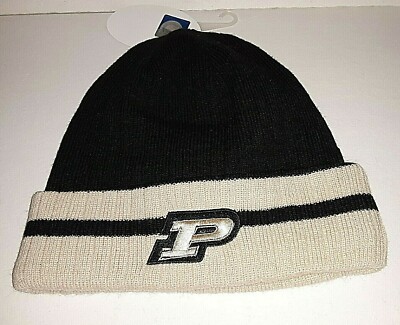 Purdue Boilermakers NCAA " Belay " Knit Hat With Cuff and No Pom | eBay