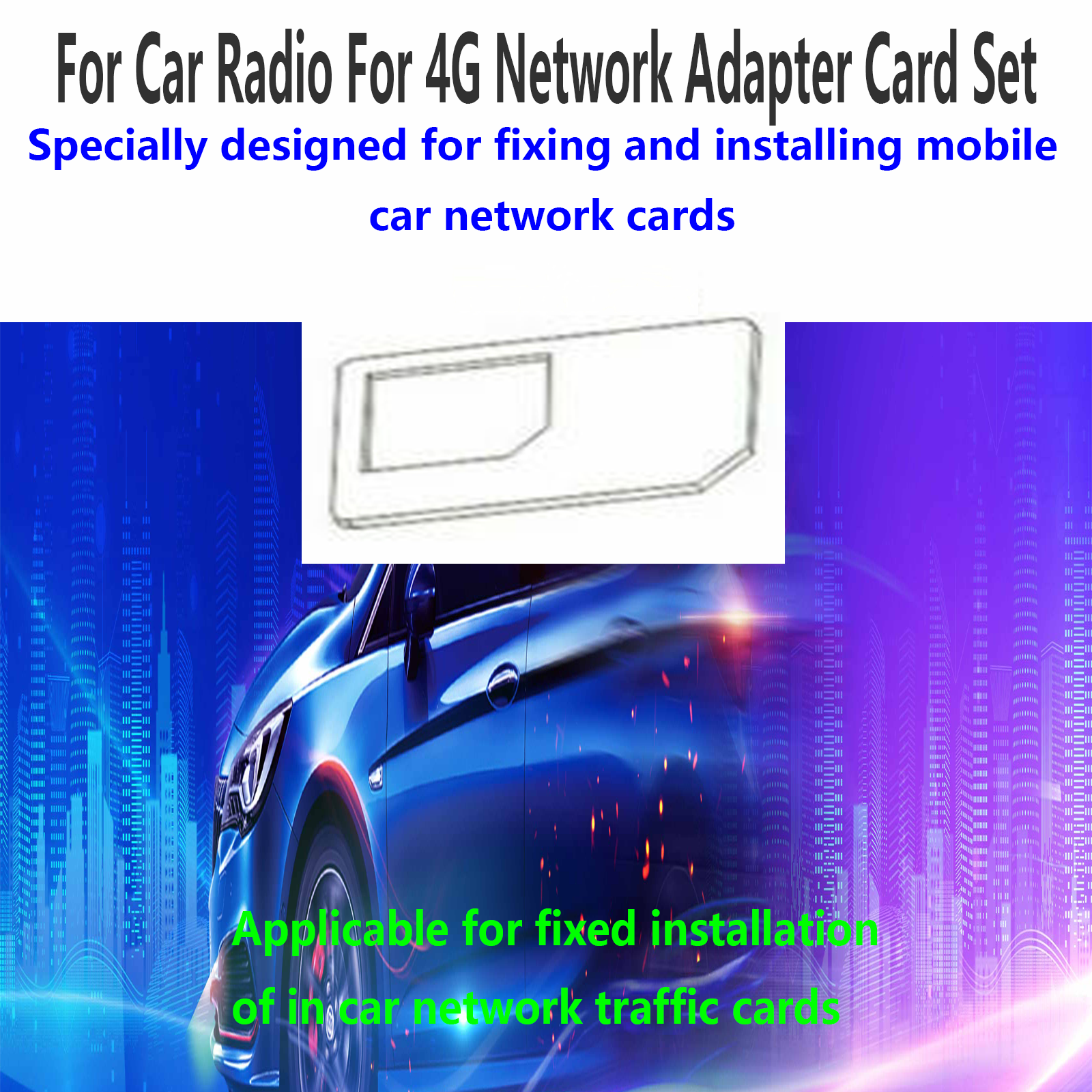 For Car SIM Card Adapter Nano Micro Standard Converter Kit with Tray ...
