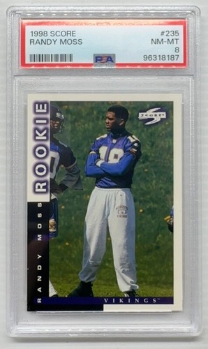 1998 Score Randy Moss Rookie Card RC #235 PSA 8 Vikings | eBay