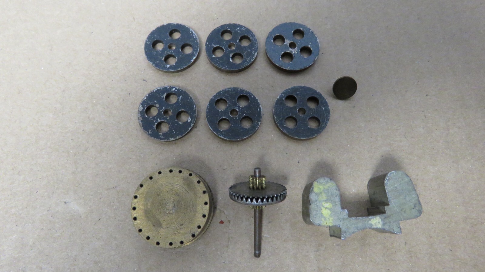 VINTAGE HO BRASS STEAM ENGINE WHEELS BOILER FRONT GEAR STEAM CHEST ...