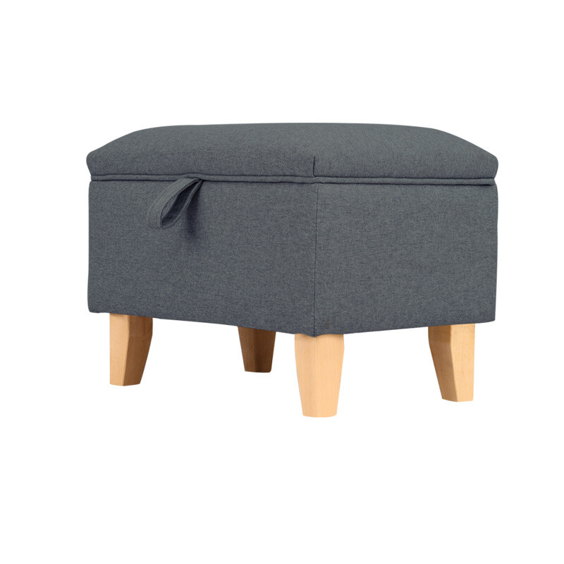 Linen Storage Ottoman Footstool Pouffe Bench Foot Stool Living Room ...