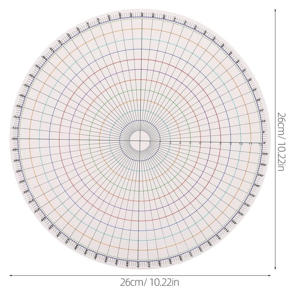 5X(Pottery Clay Divider Tool Equal Circle Protractor Rotary Disc ...