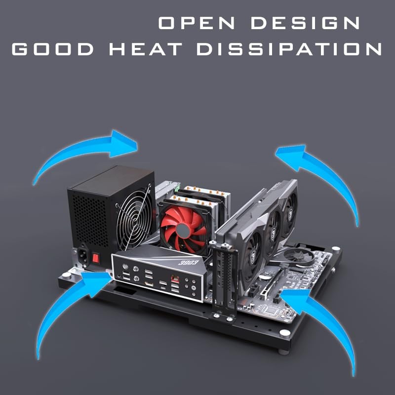 DIY Computer Case PC Frame Desktop Open Chassis Case PC Test Bench ...