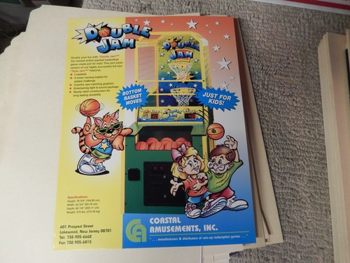 old stock DOUBLE JAM bad top right corner ARCADE GAME FLYER | eBay