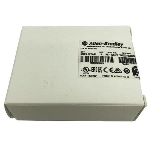 2023 NEW Factory Sealed Allen Bradley 2080-OW4I Micro 800 Relay Output ...