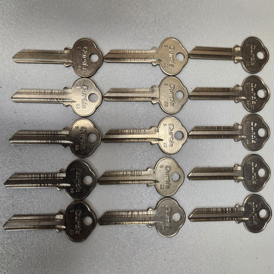 Lot of (15) Curtis Key Blanks S22 / O1007LA 6-Pin Sargent Key | eBay