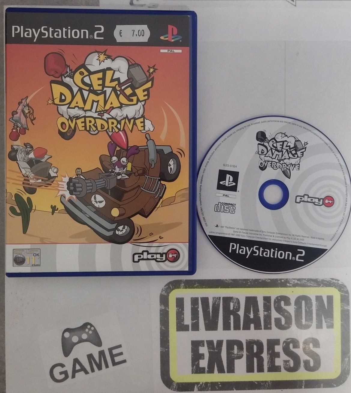 Cel Damage Overdrive PlayStation 2 PAL - Prix - Photo - Présentation