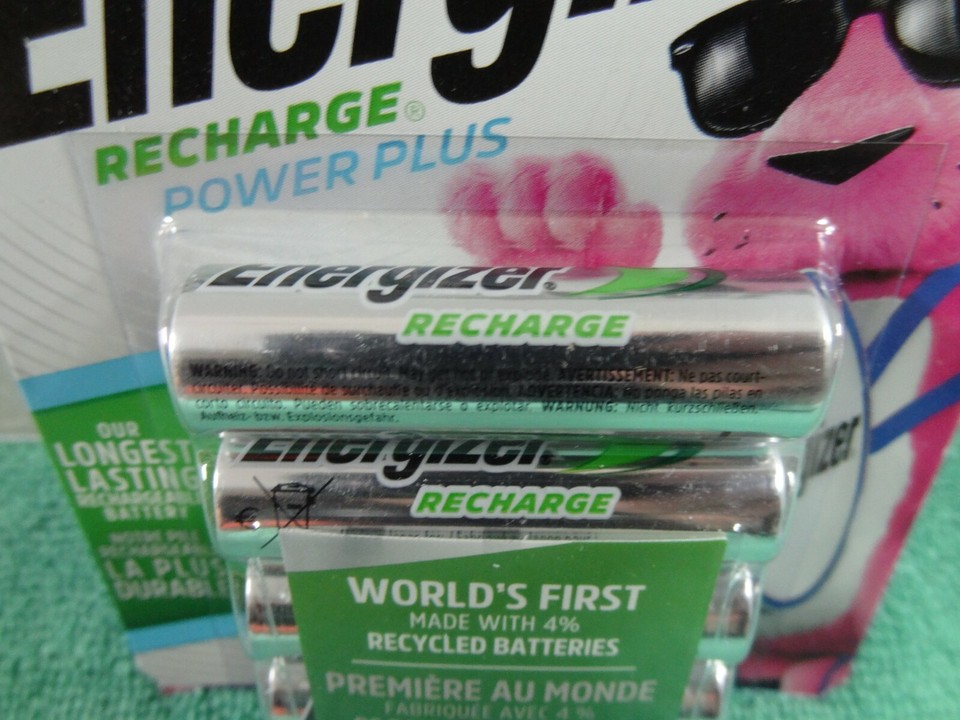 Energizer Recharge Power Plus AA Rechargeable Batteries 2300mAh - 4 ...