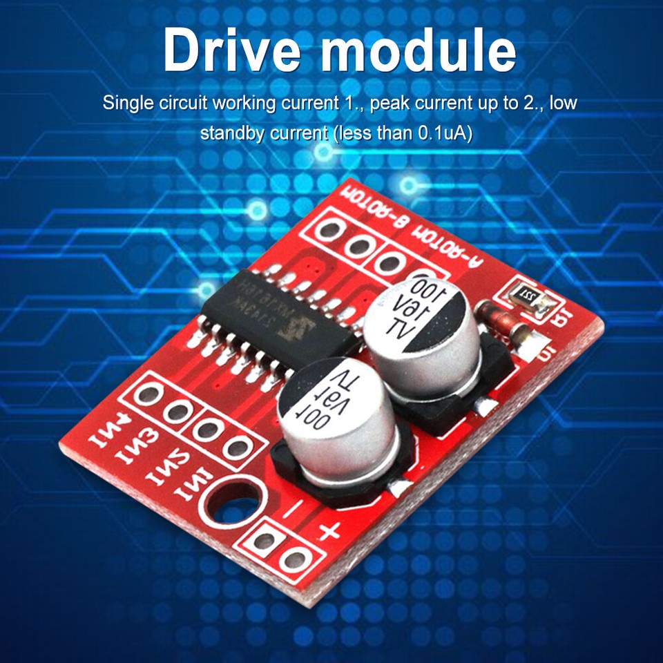 L298N DC Motor Driver Module Dual H-Bridge Stepper Motor Driver Driver ...