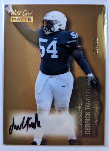 2022 WILD CARD MATTE AUTO DERRICK TANGELO 31/100 | eBay