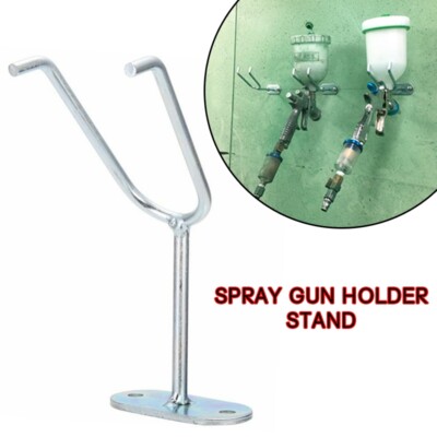 Gravity Feed Paint Spray Gun Holder Stand HVLP Wall Bench Mount Hook ...
