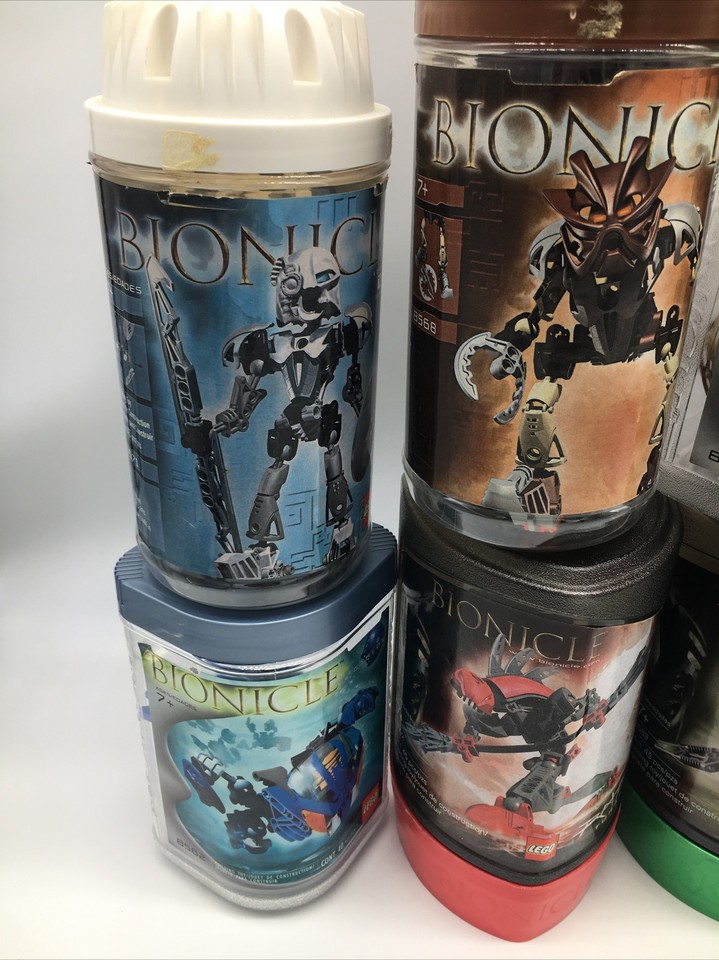 Lego Bionicle Lot Of 11 With Canisters No Manuals Rahkshi More | eBay