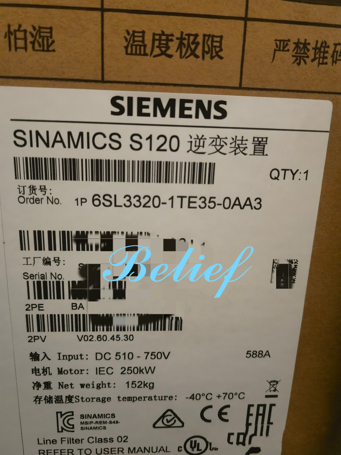 1pc 6SL3320-1TE35-0AA3 Siemens Inverter Fast delivery*DHL | eBay