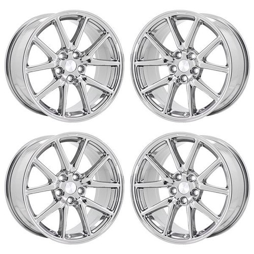18" TESLA MODEL 3 PVD BRIGHT CHROME WHEELS-C RIMS FACTORY OEM ALY96276 ...