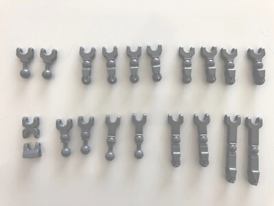 20pc Lot Dark Gray Lego Bionicle Technic Hero Factory Body Ball Joints ...