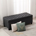 Chesterfield Storage Ottoman Footstool End of Bed Sofa Bench Window ...