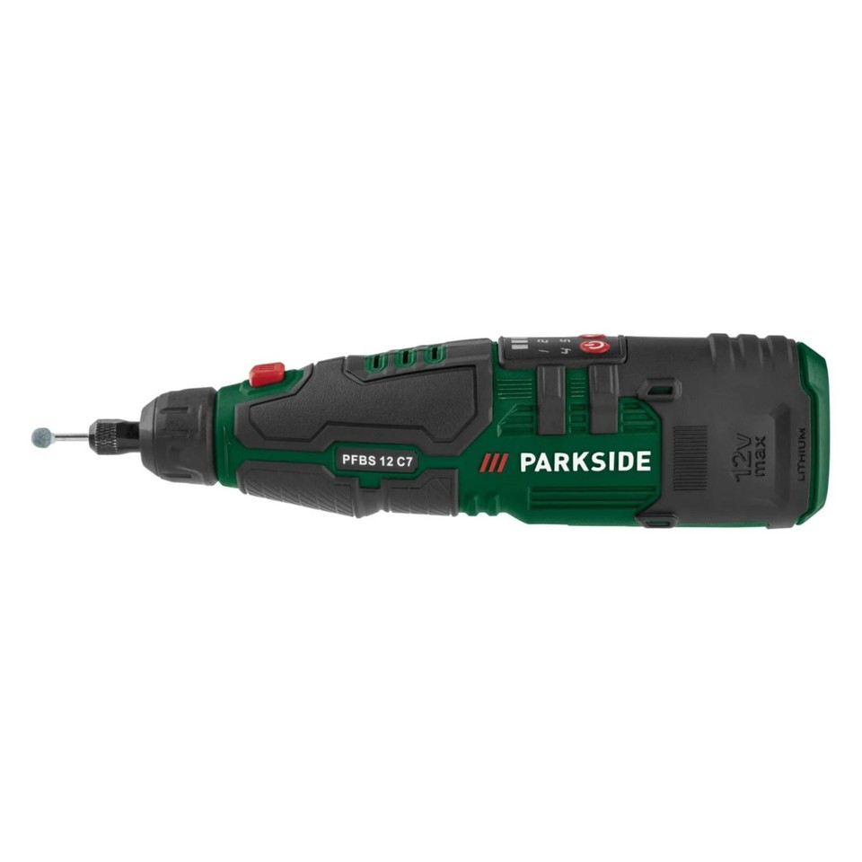 Parkside 12V Cordless Rotary Multi Tool Precision Drill Grinder +50 ...