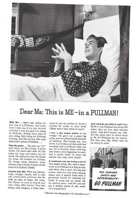 1941 Pullman Rail Cars Vintage Print Ad WW2 Train WWII Railroad ...