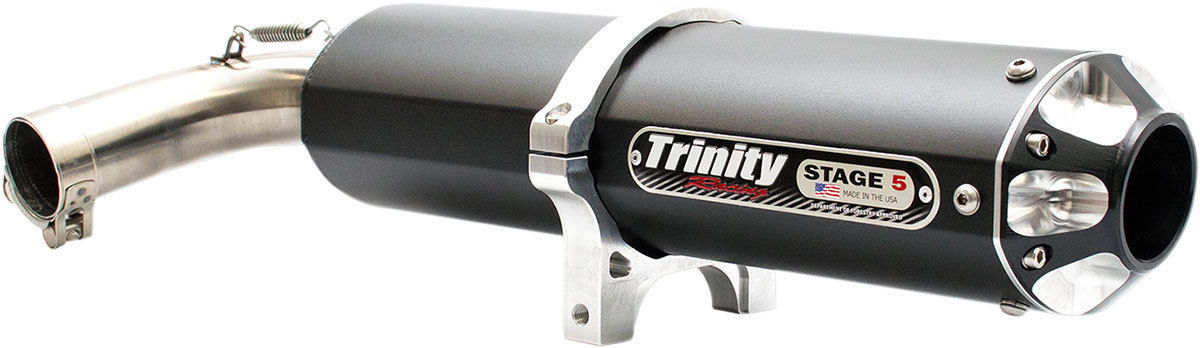 2016-2021 Yamaha YXZ1000 Trinity Racing Slip on Exhaust Black Aluminum ...
