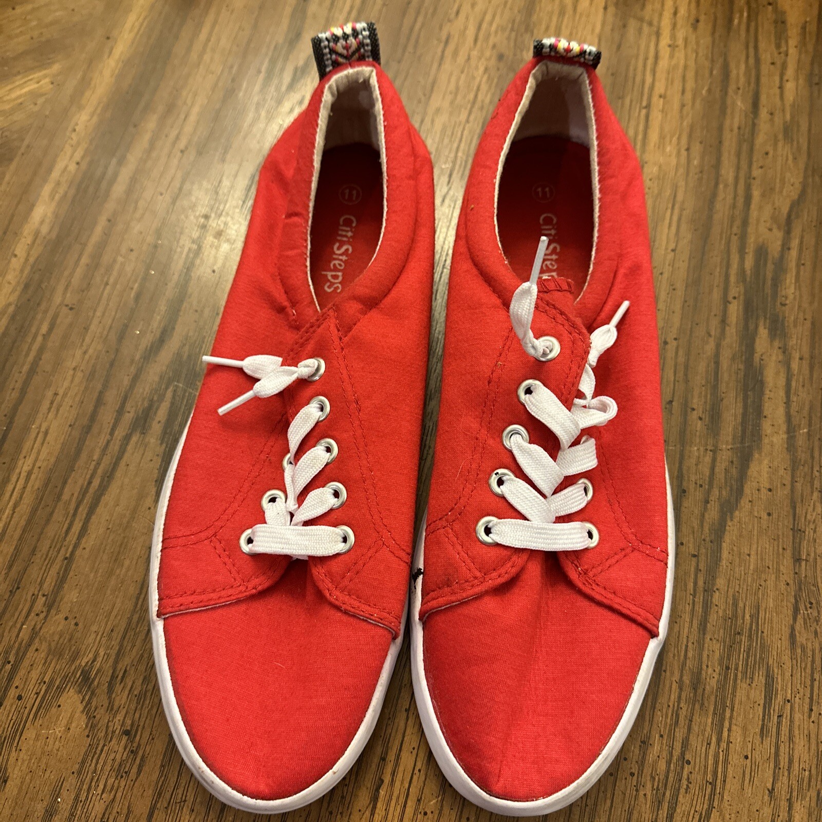 Red Jersey Sport Ox Sneak LDS Shoes Citi Steps Size 11 | eBay