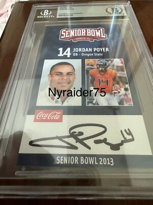 2013 Senior Bowl Jordan Poyer Authentic Autograph BAS | eBay