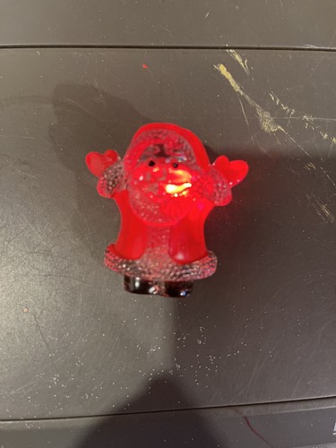 Vintage Christmas Light Up Santa Claus Pin Rare | eBay