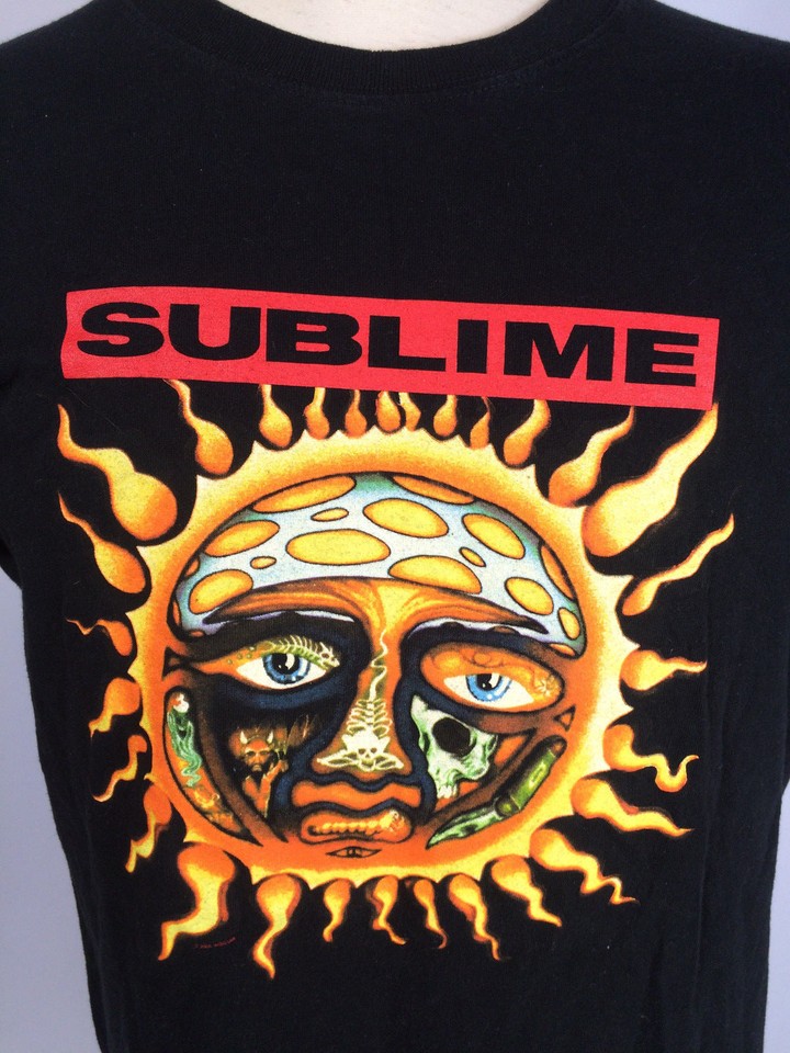 Sublime Sun Moon Classic T Shirt XL/L Vtg Style 2006 Tour Concert Black ...