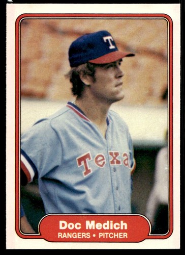 1982 Fleer 324 Doc Medich Texas Rangers Baseball Card | eBay