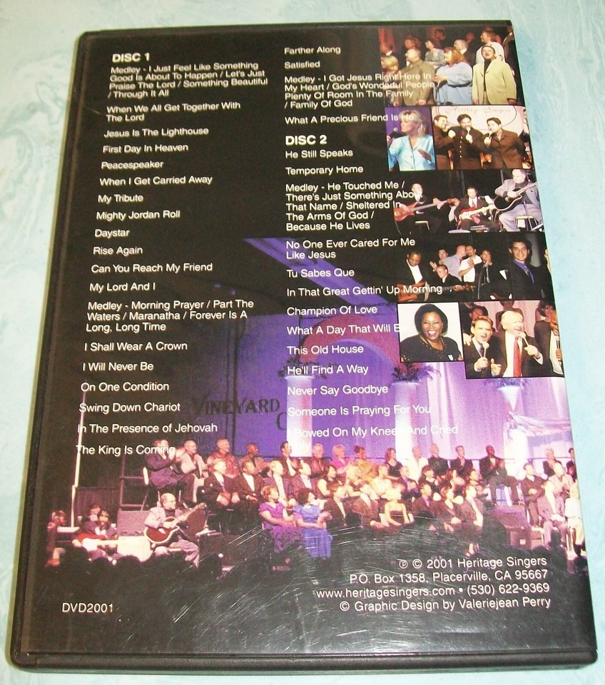 Heritage Singers 30th Anniversary Live Concert (2-DVD Set, 2001) VGC | eBay