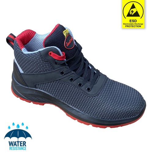 MESH Metal-Free Safety Trainer Boot Composite Toe Cap, Slip-Resistant ...