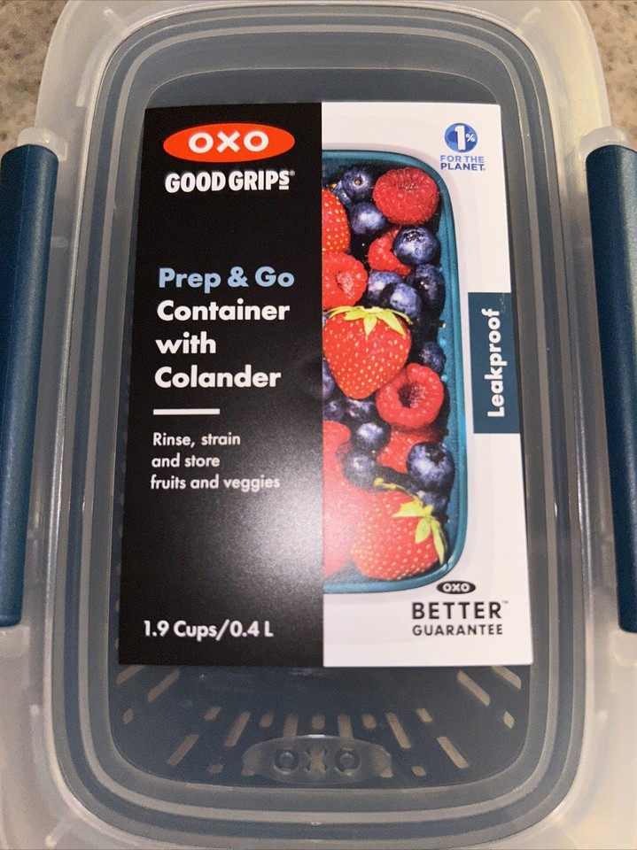 OXO GOOD GRIPS Prep & Go Container With Colander 1.9 Cups | eBay