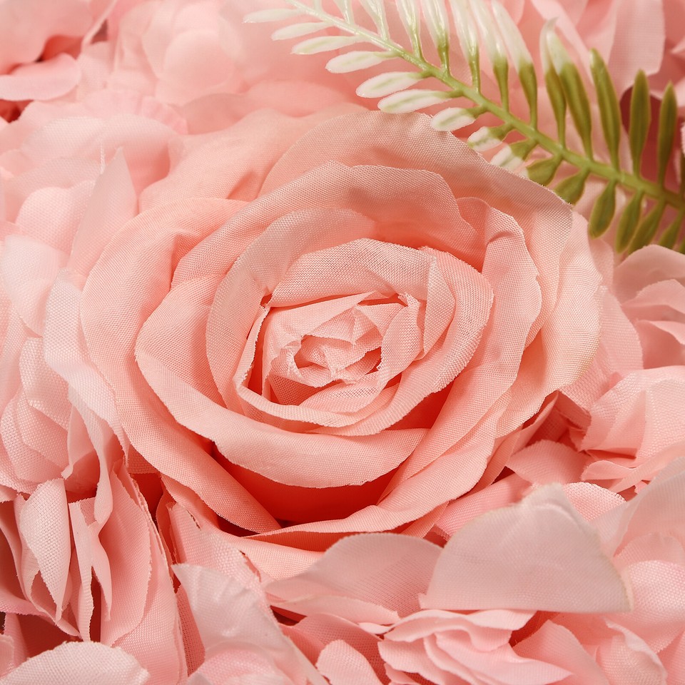 3D Flower Wall Panel-12pcs Artificial Flower Wall Background Silk Rose ...