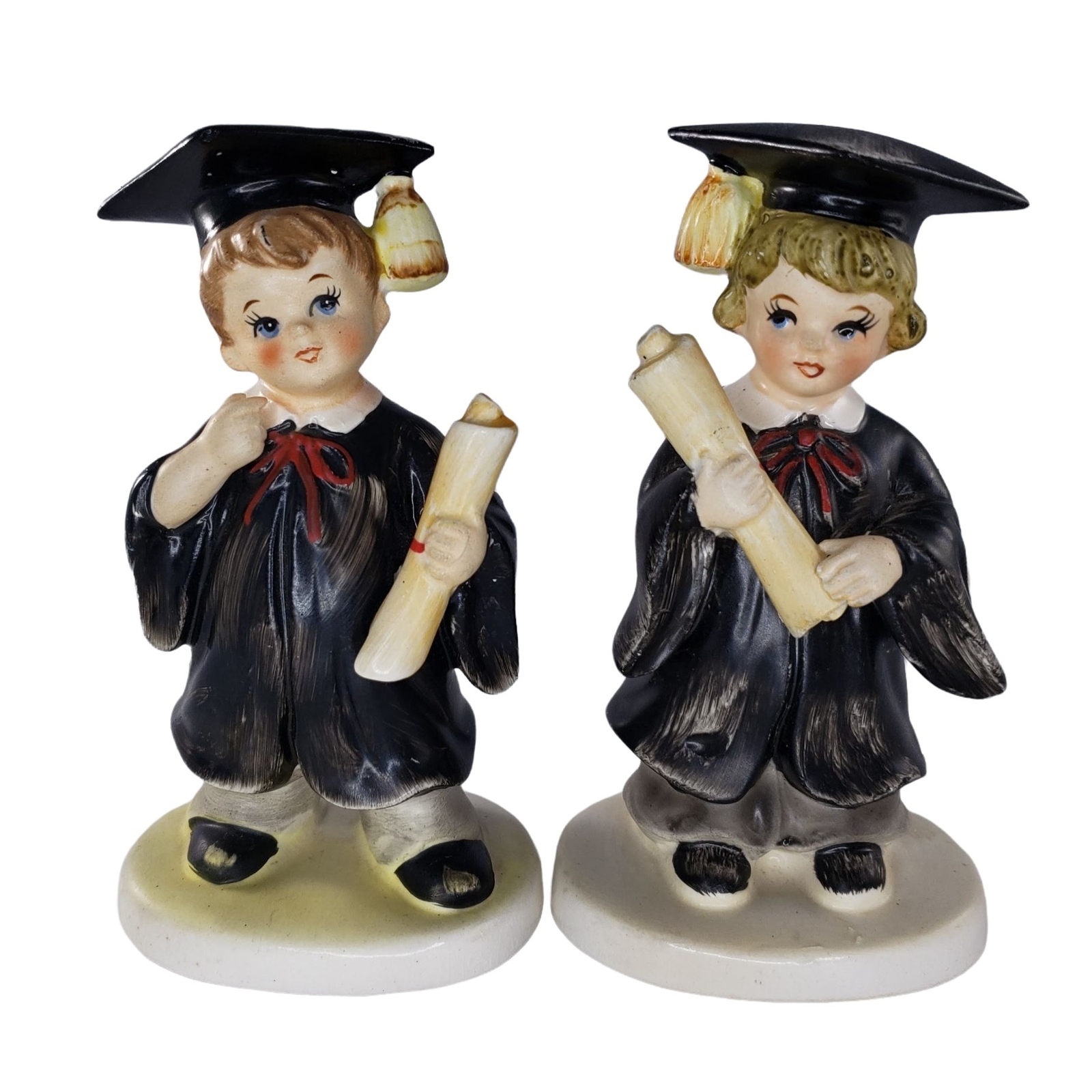 Vintage Lefton Graduation Girl Boy Figurine Set #2791 | eBay