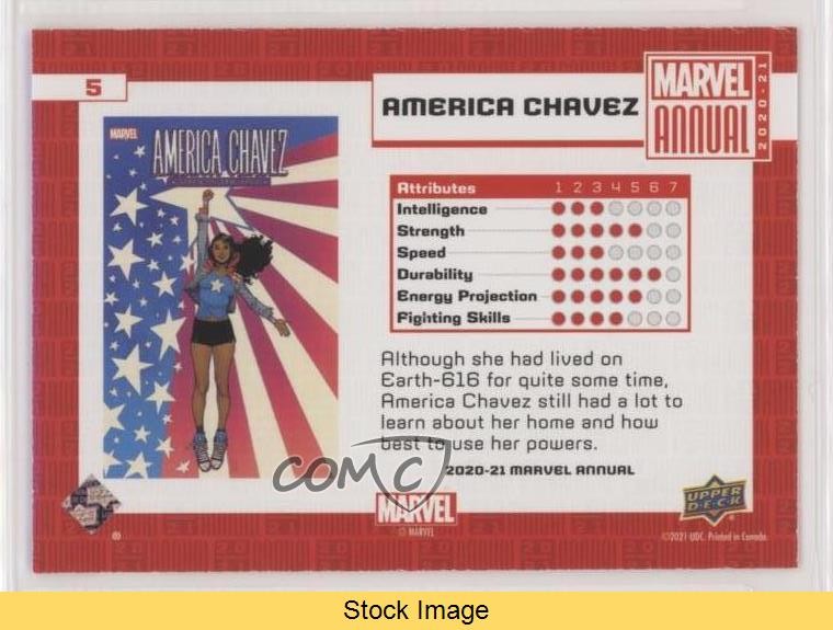 2020 Upper Deck Marvel Annual Pack Wars Victor Prize America Chavez #5 ...