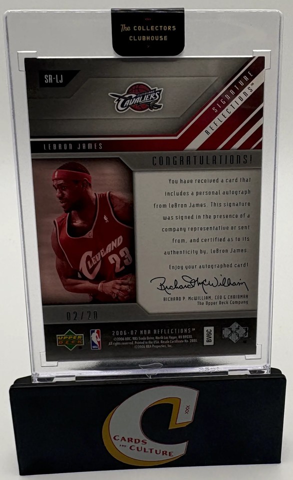 2006 Upper Deck Reflections Signature Reflections LeBron James /20 Auto ...