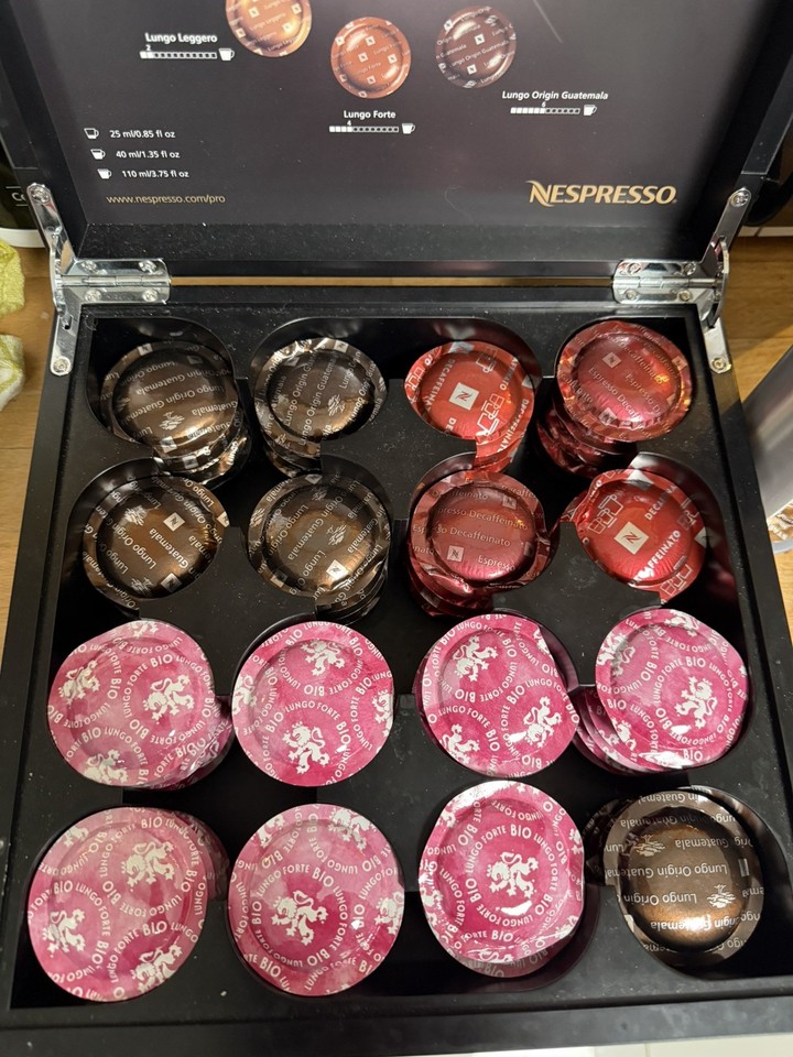 Nespresso pro discovery box wooded with capsules | eBay UK
