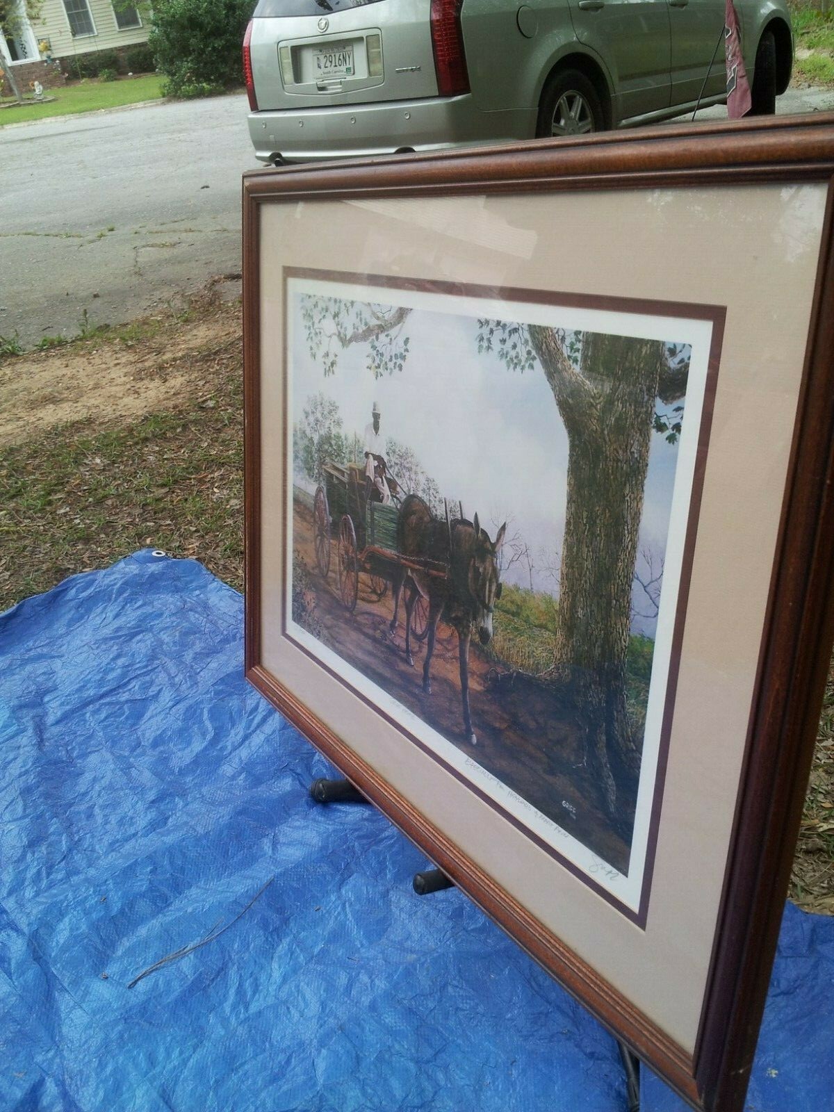 SC Artist George Griff Signed Large Framed Print 575/1500 - "Goin Home ...