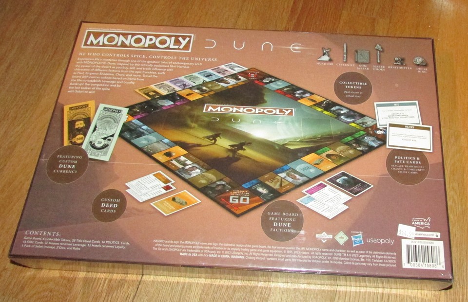 New in sealed package Monopoly Dune Board Game Free Shipping | eBay